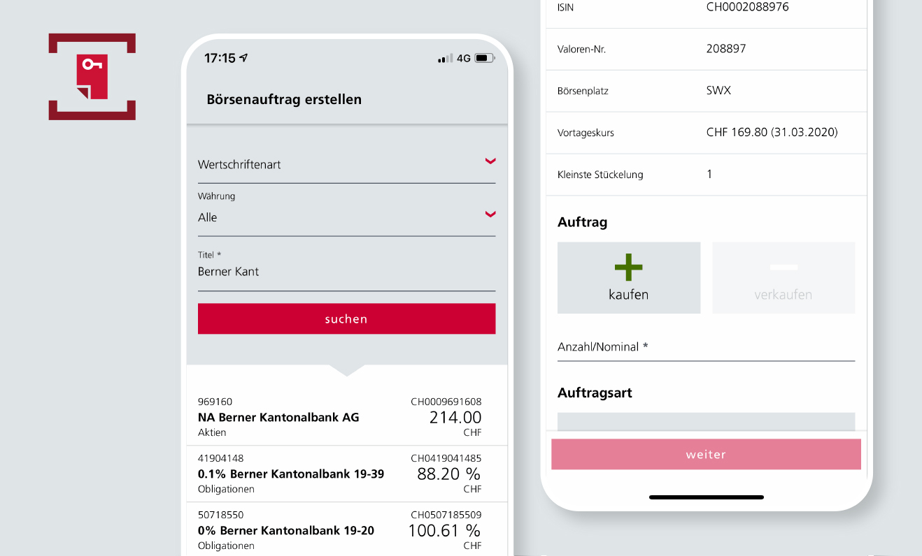 Die BEKB-App für mobiles Banking – BEKB